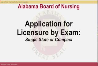 Exam Application – Multi State – Alabama Board of Nursing